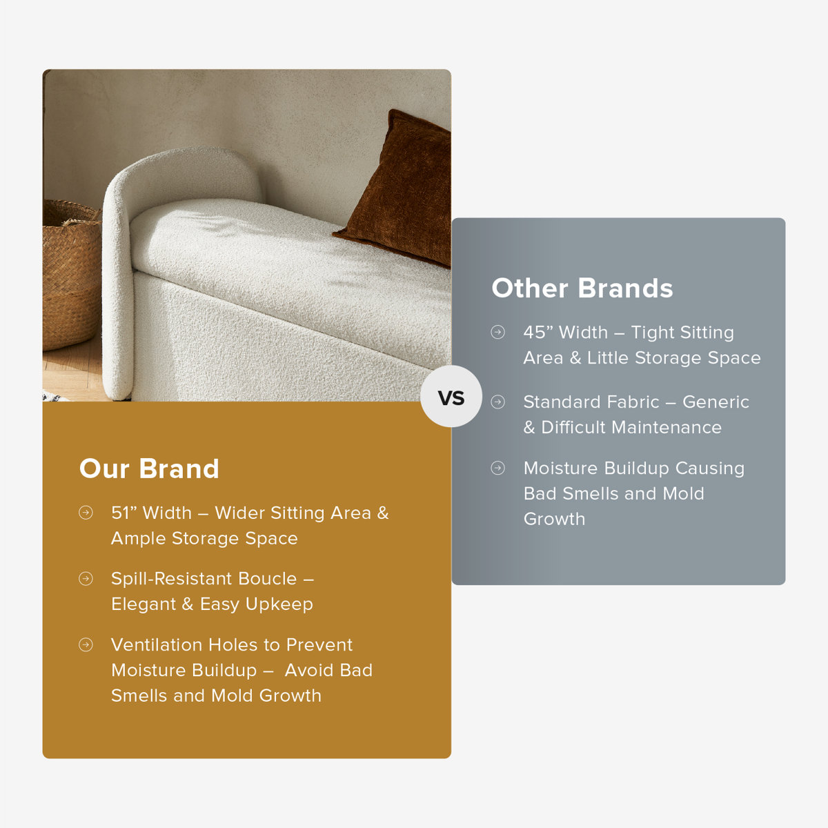 Red Barrel Studio® Jayren Fabric Upholstered Storage Bench & Reviews | Wayfair